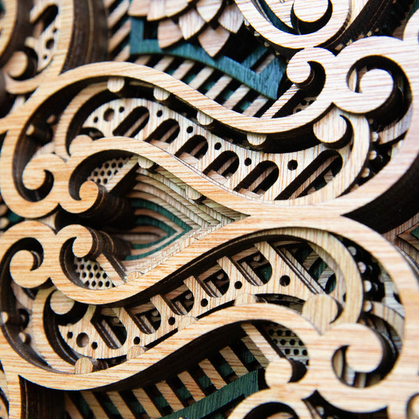 "Zephyr" Wood Artwork Wall Decor Panels | Art by Philip Roberts