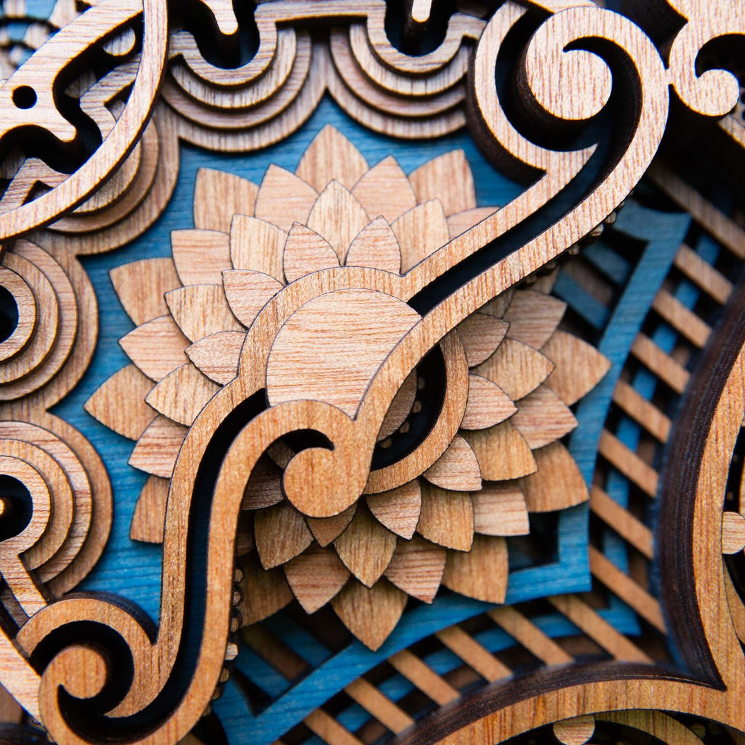 "Zephyr" Wood Artwork Wall Decor Panels | Art by Philip Roberts