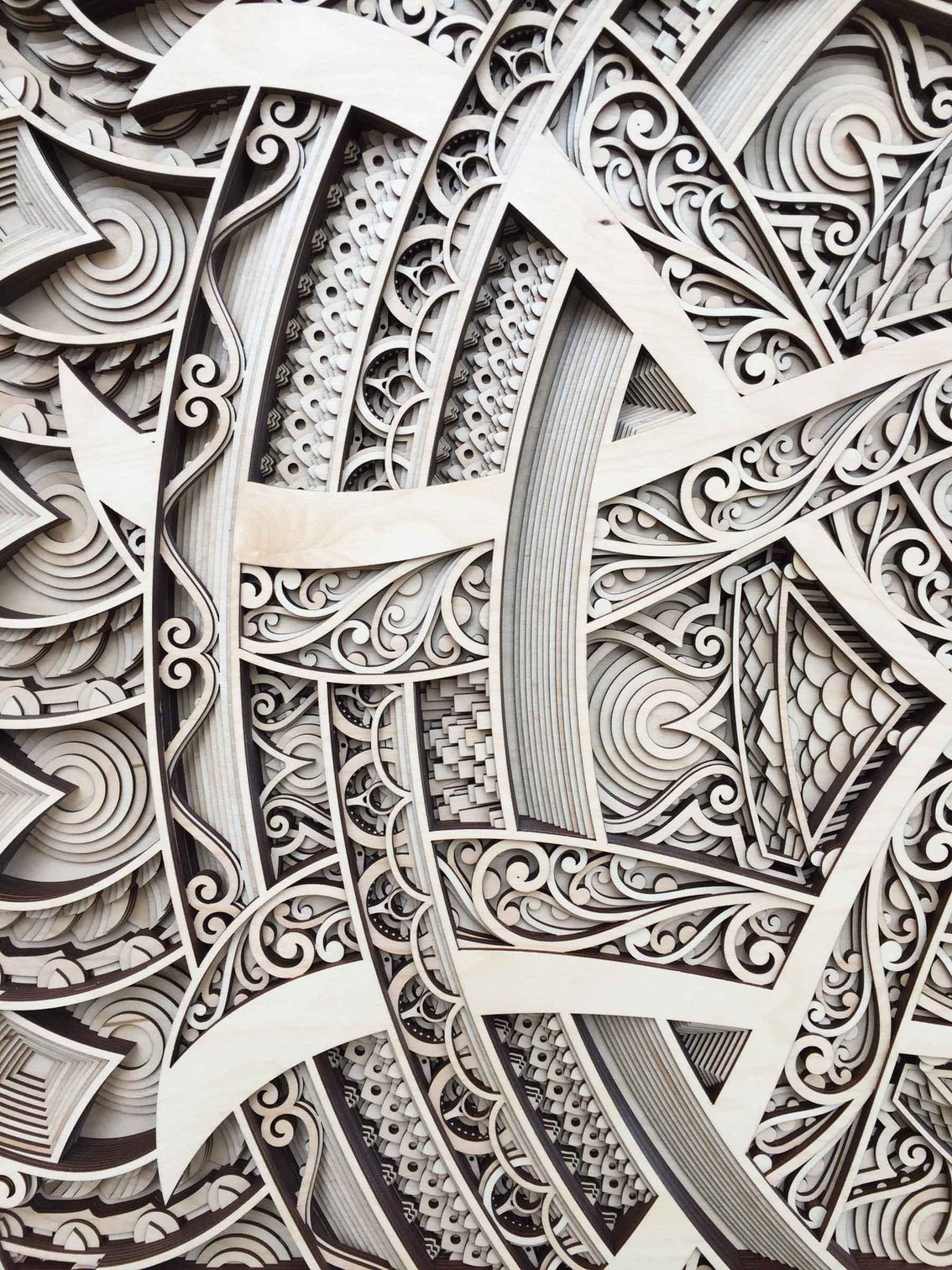 Entropy Wooden Wall Art (5 feet wide) – Art by Philip Roberts