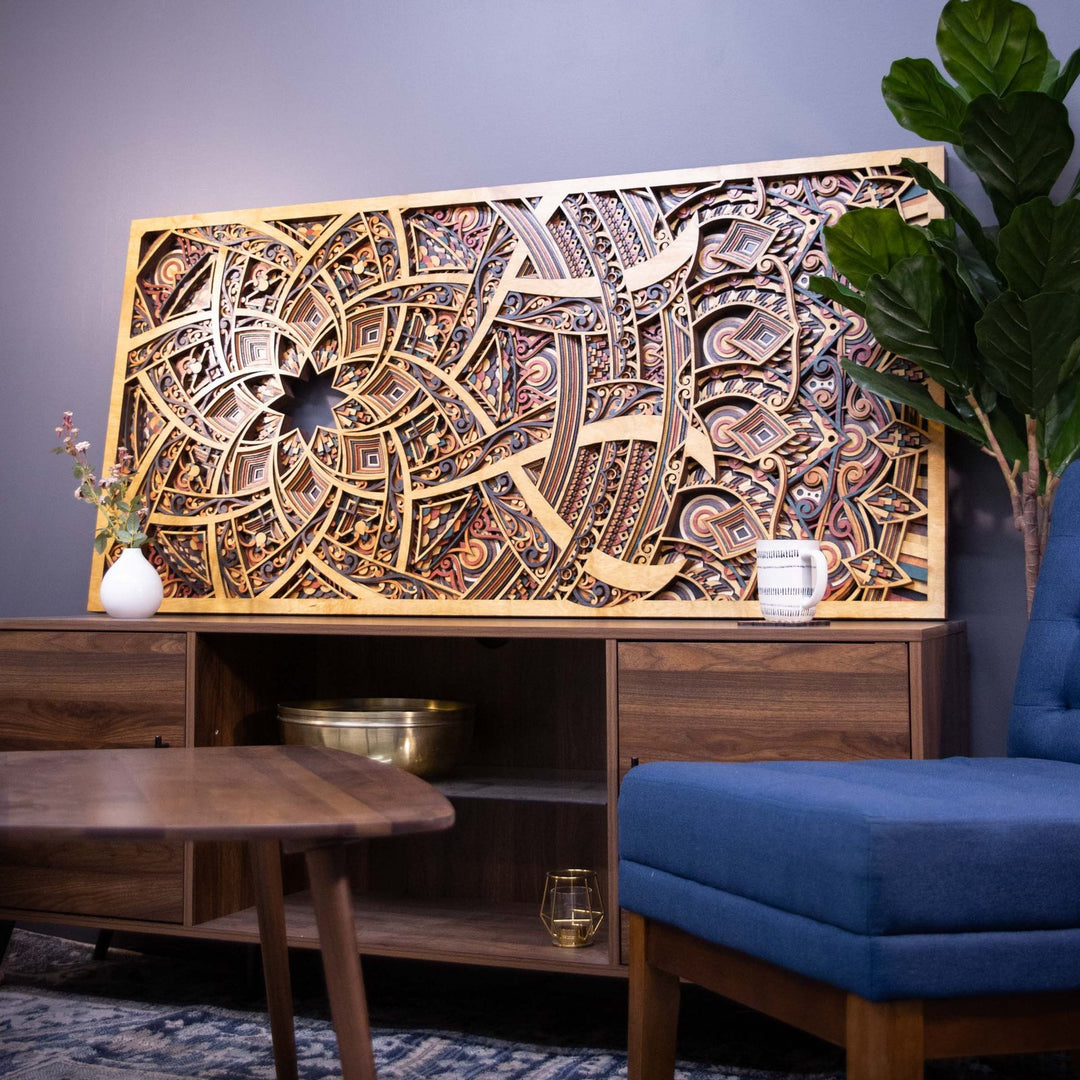 Entropy Wooden Wall Art (5 feet wide) – Art by Philip Roberts